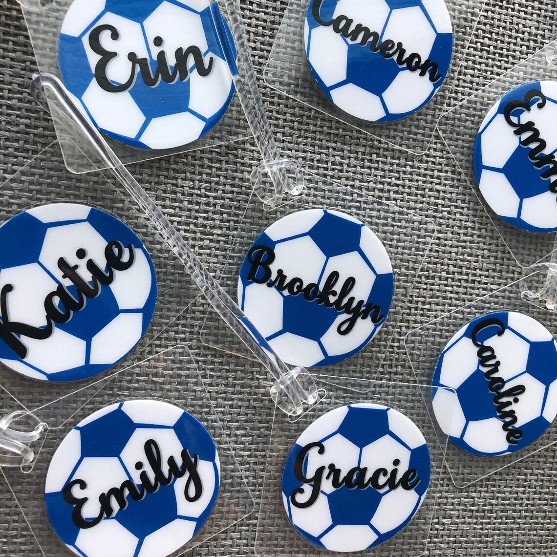 Soccer Bag Tag Personalized Soccer Tag Soccer Team Gift | Etsy