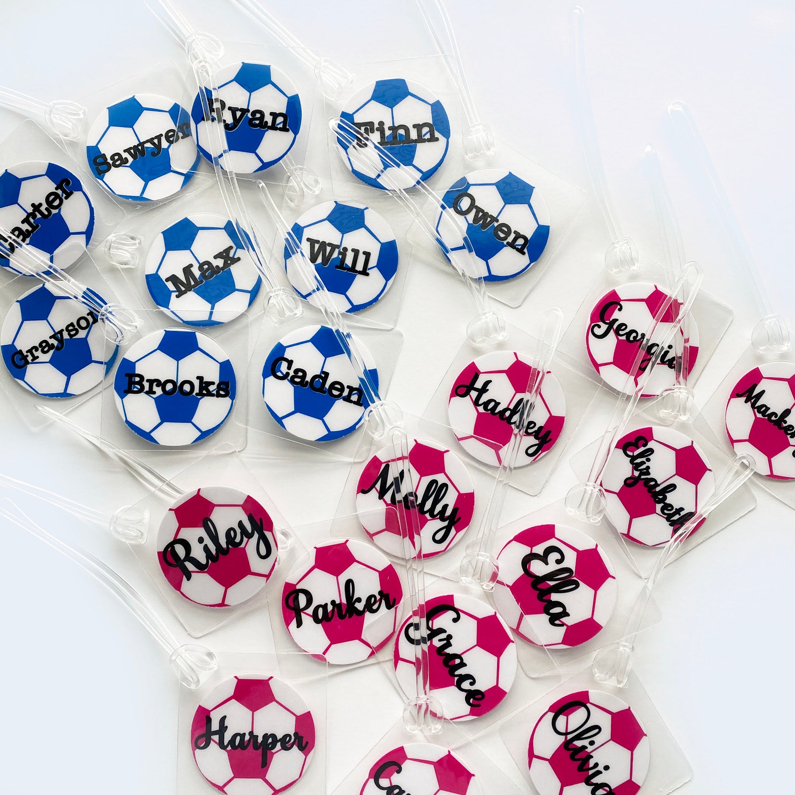 Soccer Team Tags Soccer Gifts Bulk Orders of 8 - Etsy