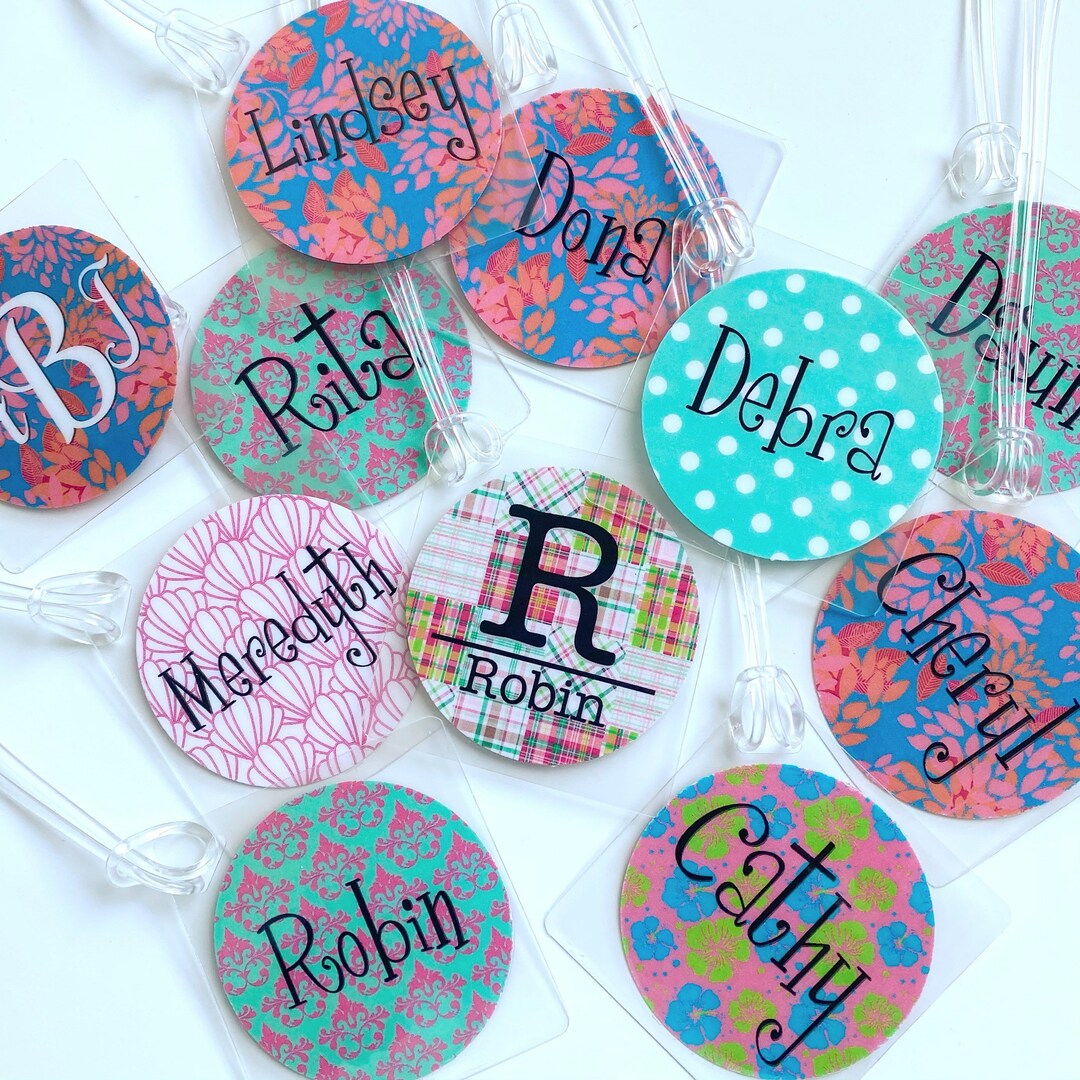 Personalized Bag Tag, Monogrammed Bag Tag, Custom Bag Tag for ...