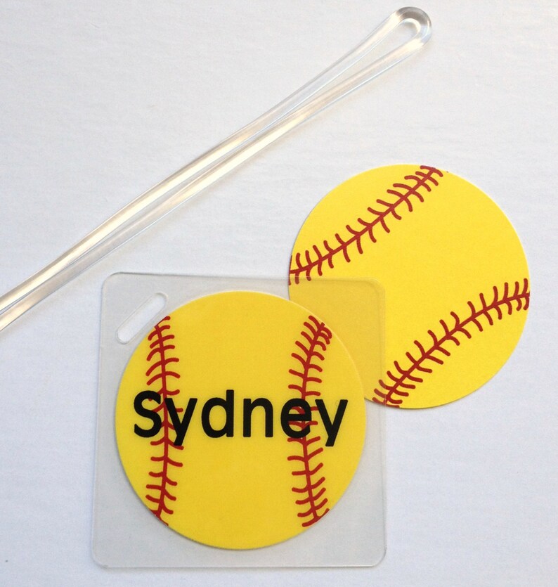 Softball Bag Tag Softball Mom Gift Softball Coach Gift | Etsy