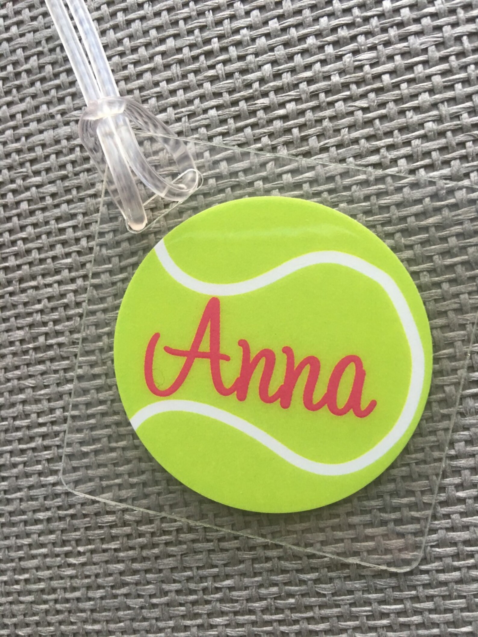 Tennis Ball Bag Tag - Etsy