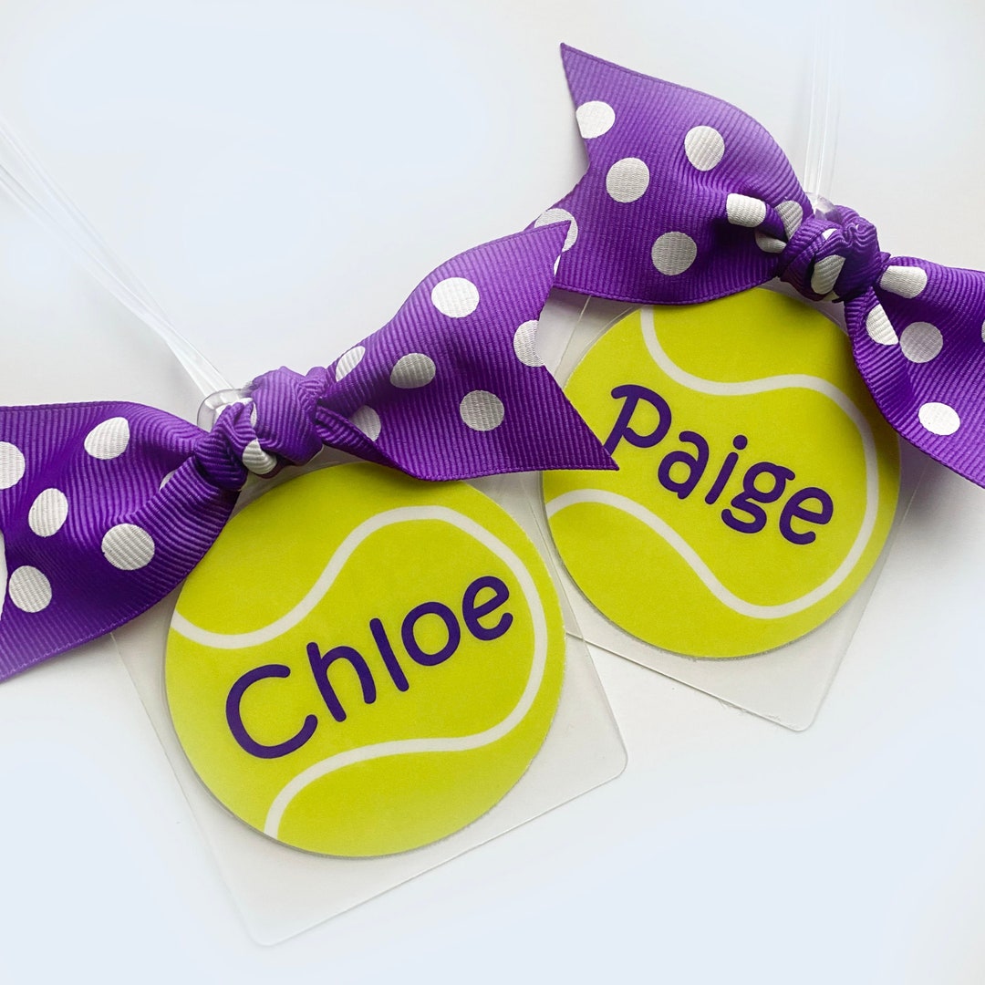 Tennis Bag Tag, Tennis Gift, Tennis Team Bag Tags - Etsy