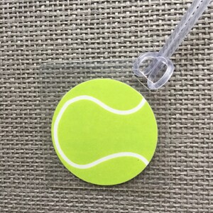 Tennis Bag Tag | Tennis Name Tag | Kids Bag Tag | Tennis Party Favor ...