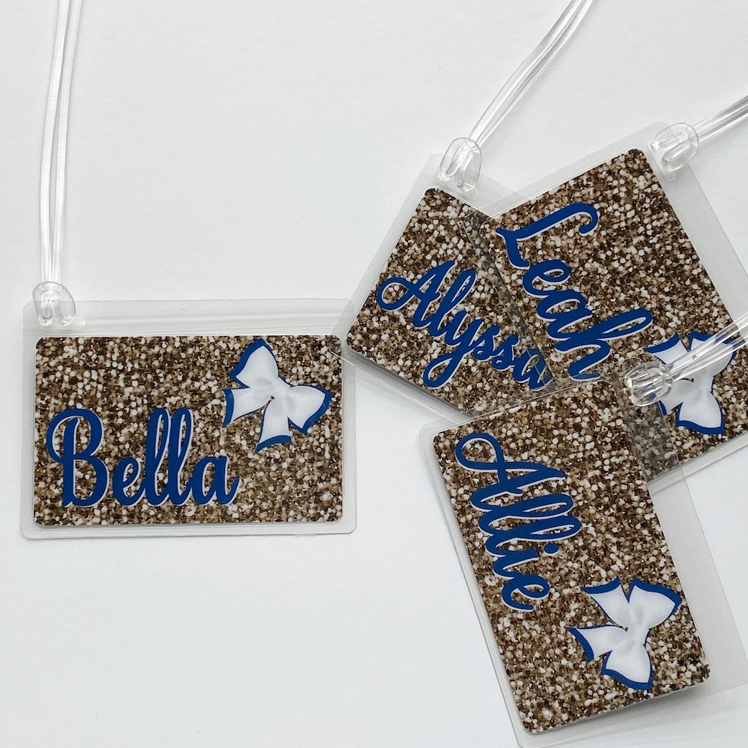 All Star Cheer Tags, Competition Cheer Bag Tags, Cheer Bow Bag Tag ...