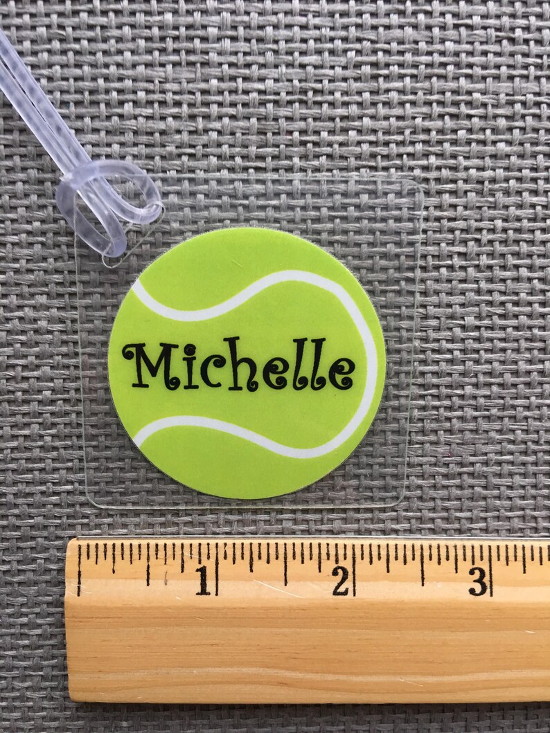 Tennis Bag Tag Tennis Team Tags Bulk Order of 8 - Etsy