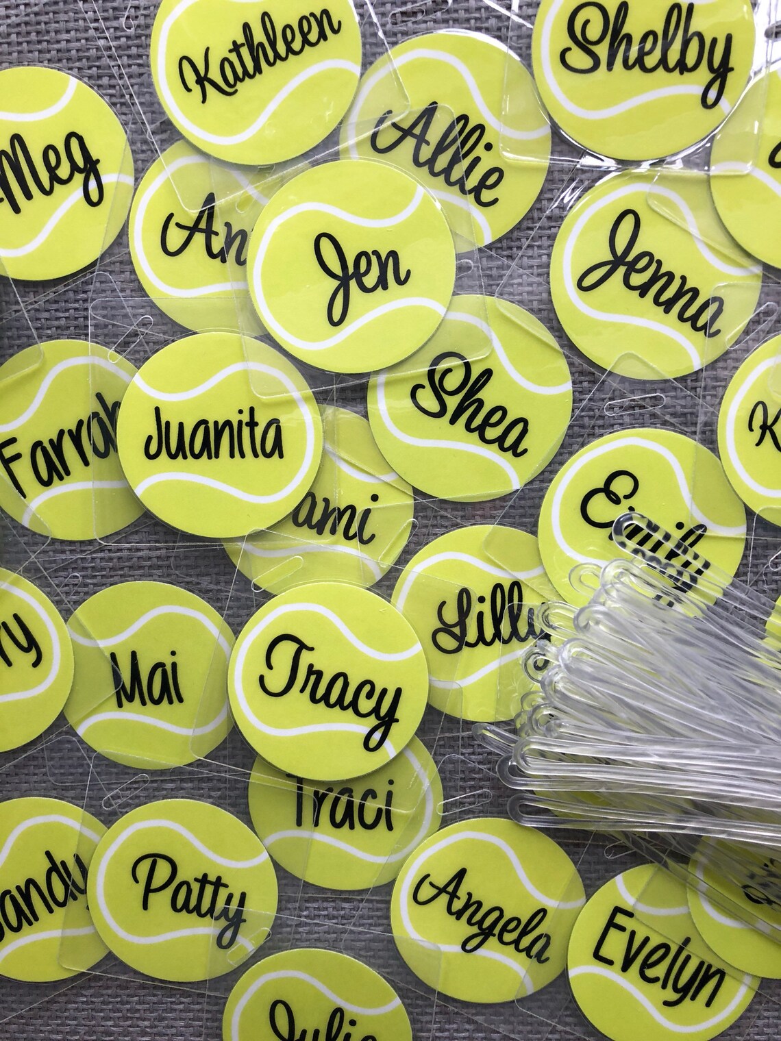 Tennis Bag Tag | Tennis Name Tag | Kids Bag Tag | Tennis Party Favor ...