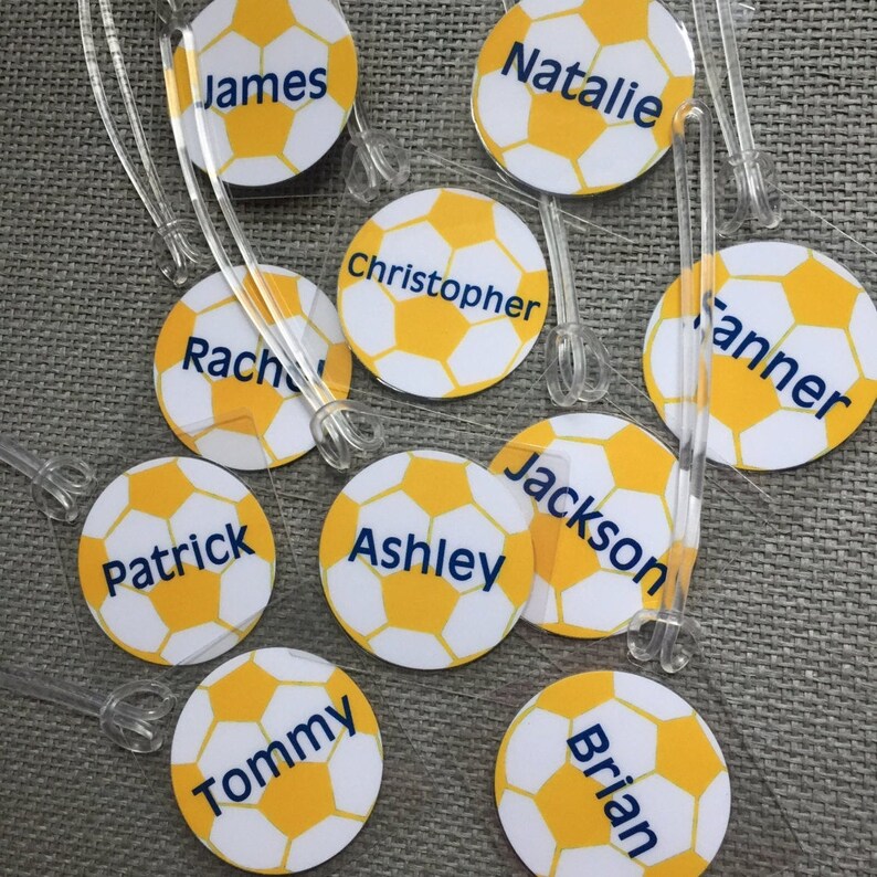 Soccer Team Tags Soccer Gifts Bulk Orders of 8 - Etsy