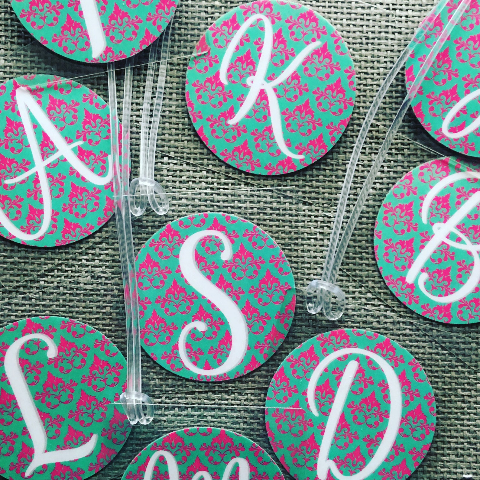 Personalized Bag Tag Monogrammed Bag Tag Custom Bag Tag - Etsy