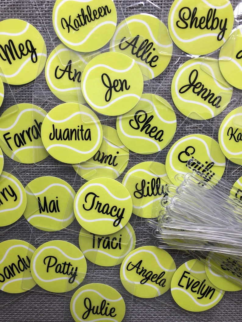 Tennis Team Bag Tag Gifts - Etsy