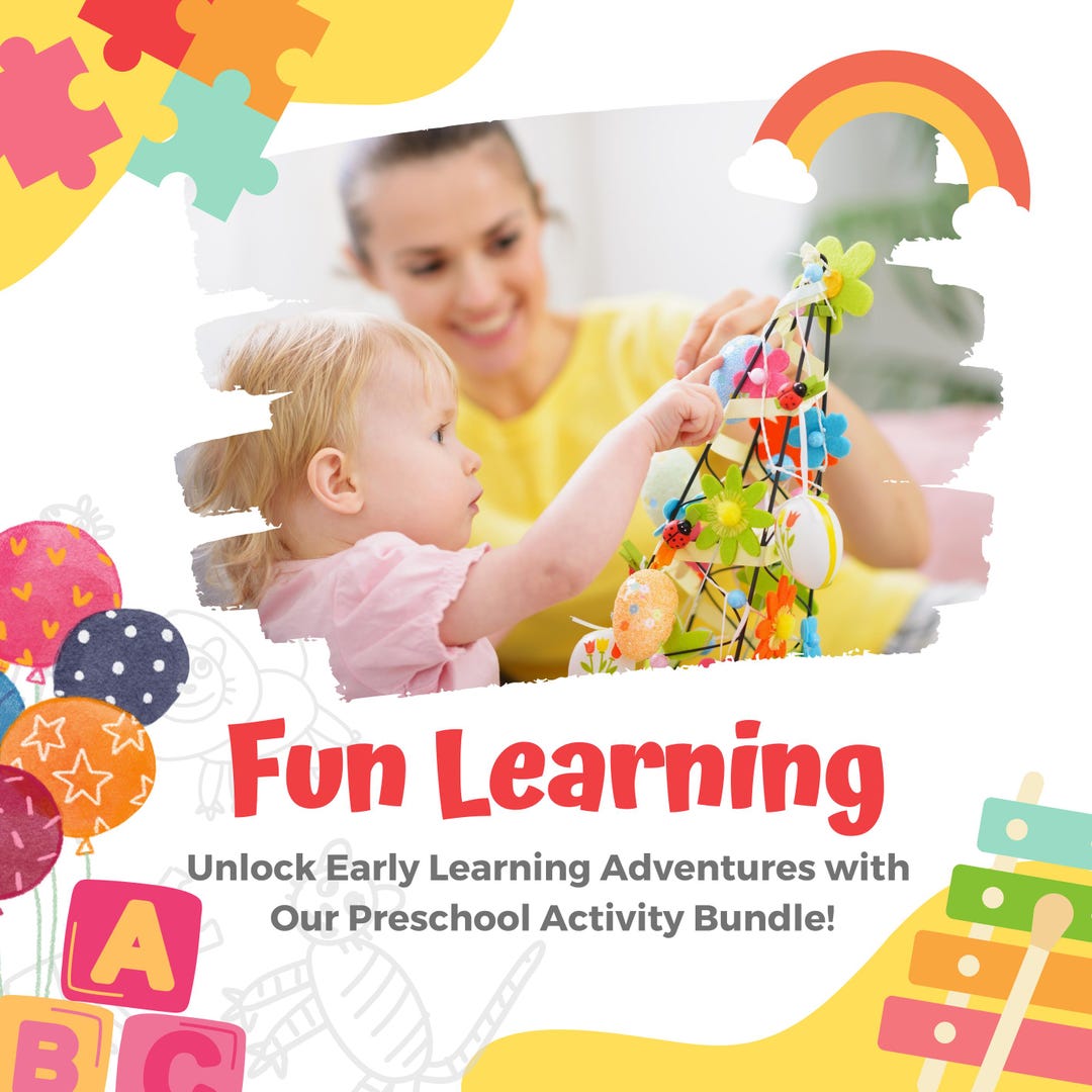 Preschool Learning Bundle 2,000+ Pages | Alphabet, Numbers, Tracing ...