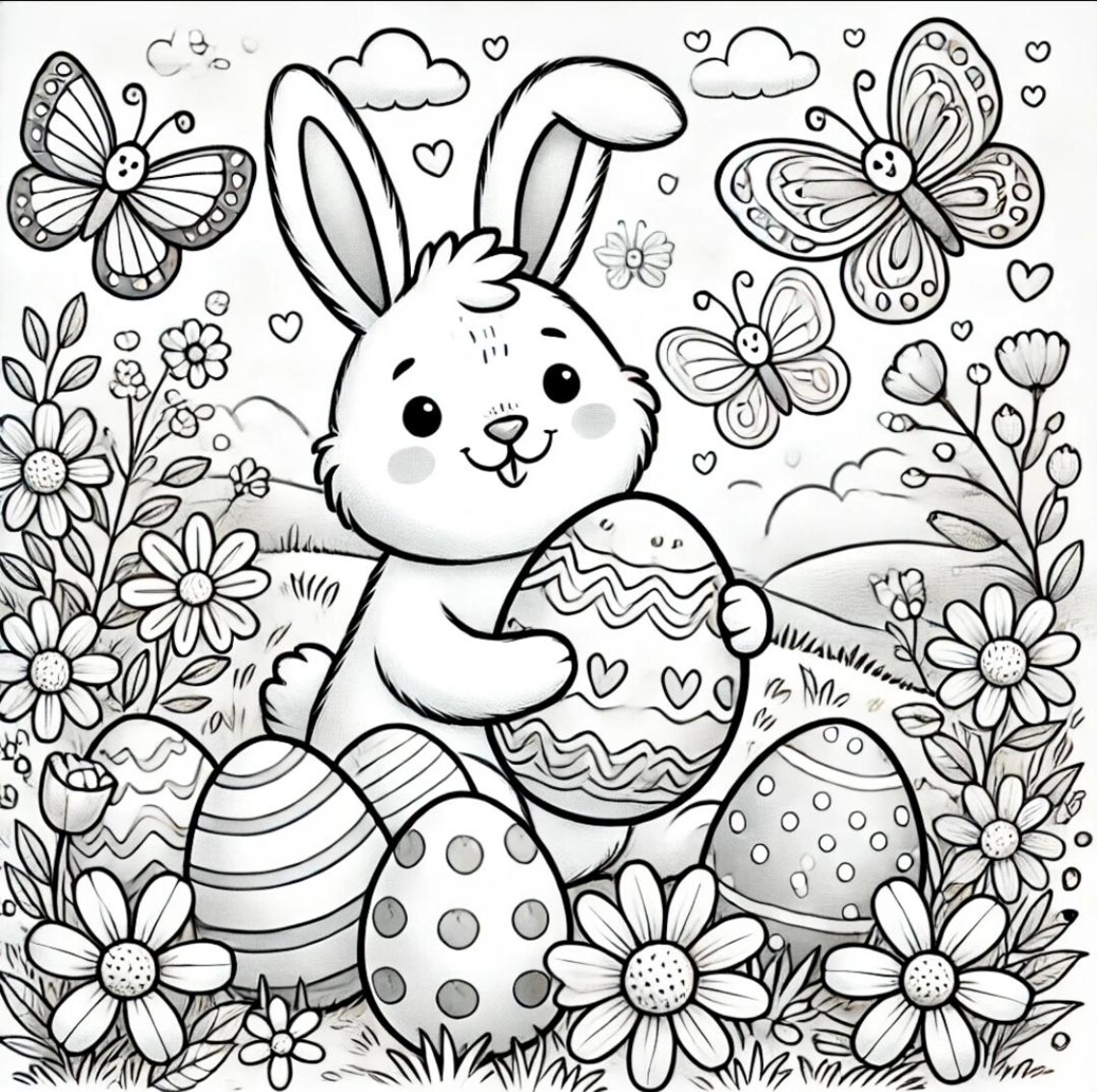 For Kids. for Coloring. Easter Theme - Etsy