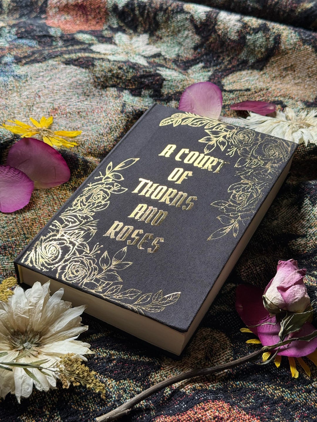 Book Binding A Court of Thorns and Roses Sarah J. Maas ACOTAR Hardcover ...