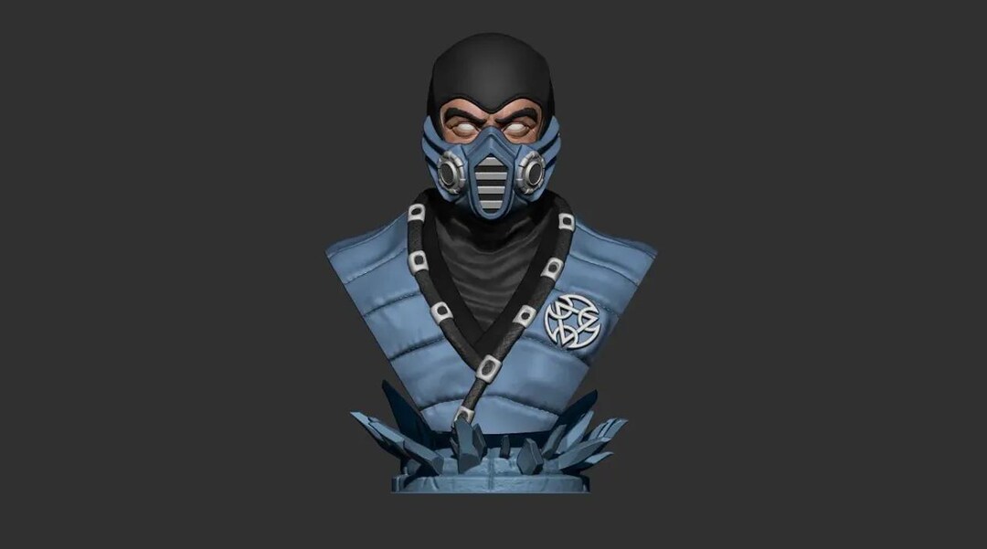 Sub Zero, Stl File 3D Printing, Mortal Kombat Stl 3D Model Design ...