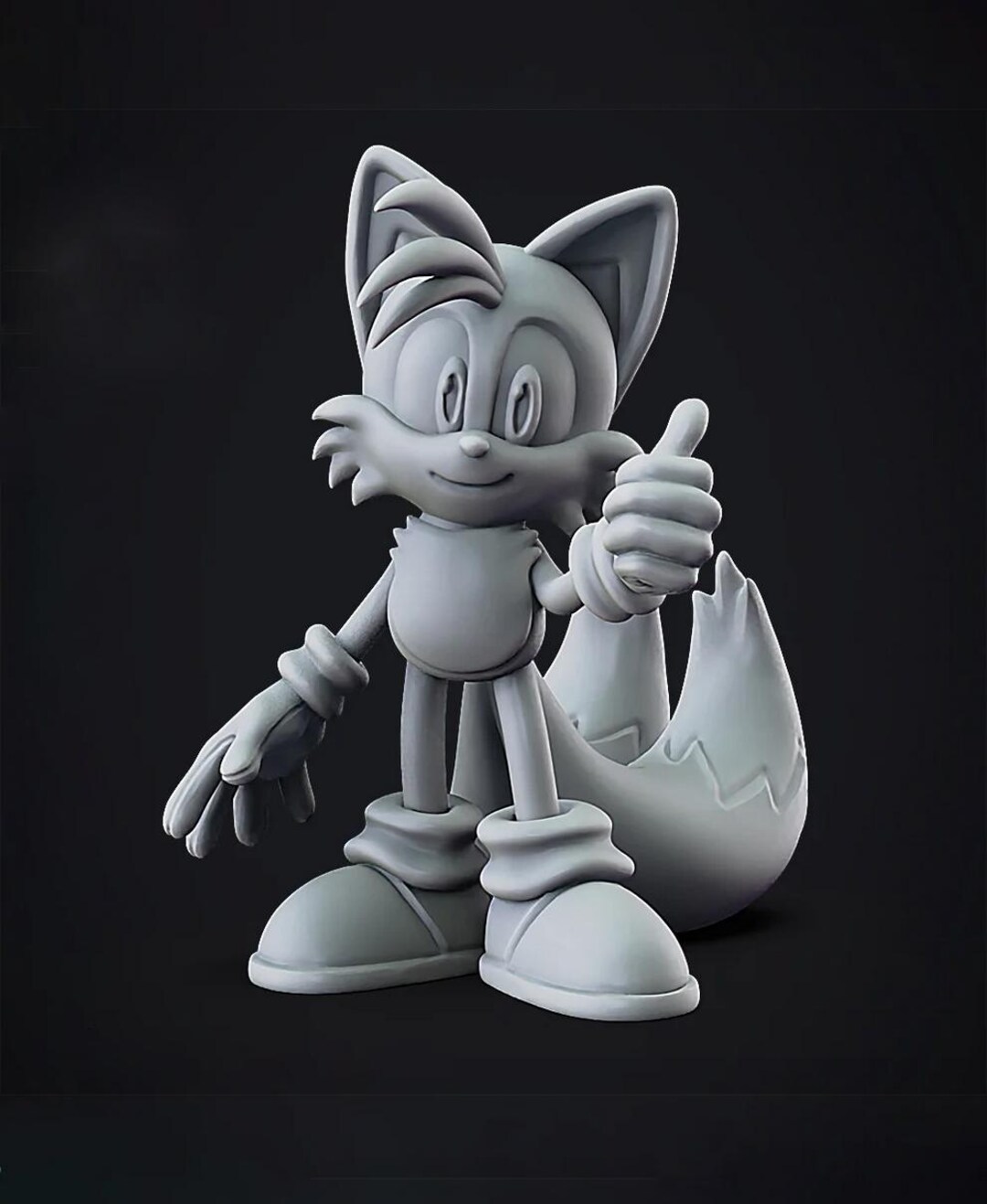 Tails Bust , Stl File 3D Printing, Sonic Stl 3D Model Design, Statue ...