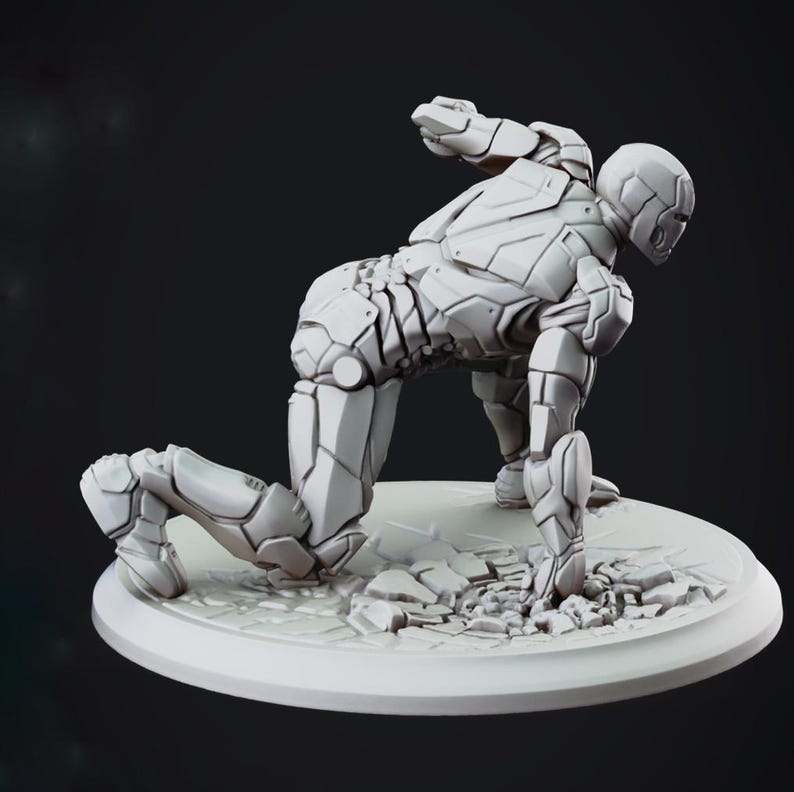 Iron Man Statue, Stl File 3D Printing, Marvel Stl 3D Model Design ...