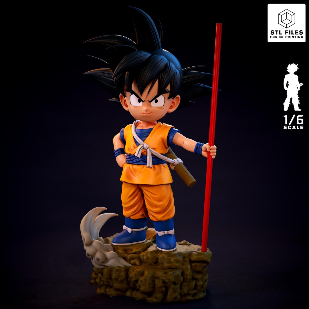 Goku Statue , Stl File 3D Printing, Dragon Ball Z Stl 3D Model Design ...