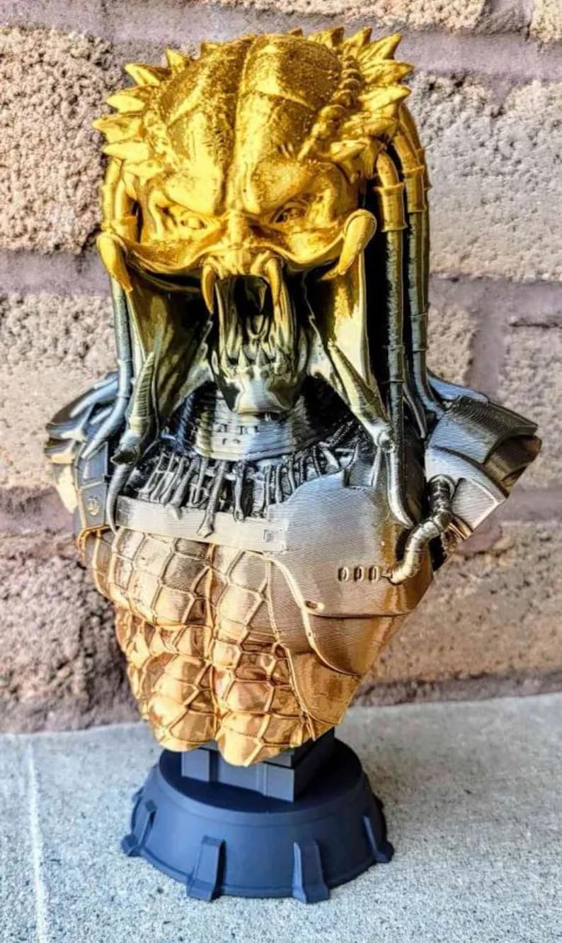 Predator Bust, Stl File 3D Printing, Predator Stl 3D Model Design ...