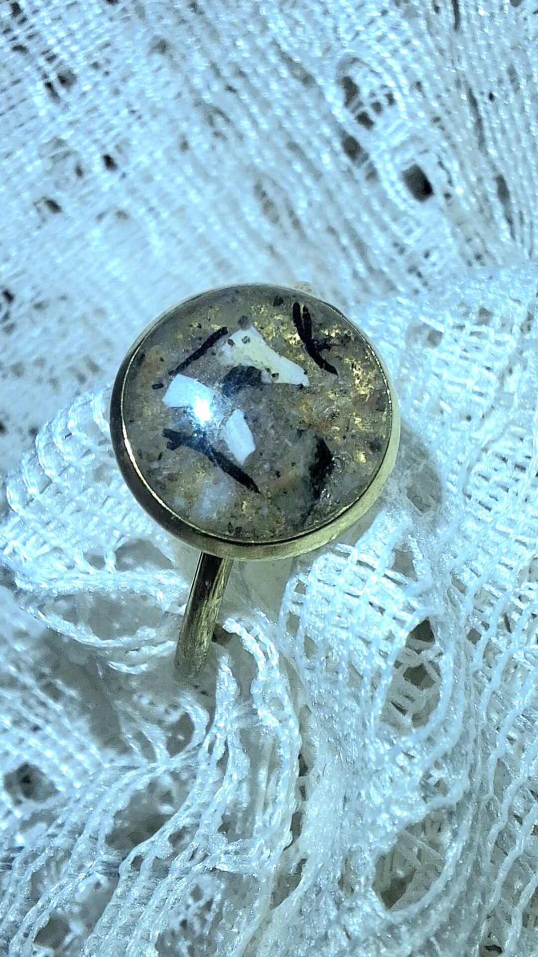 Ring With Baltic Sea Sand, Shells and Seaweed | Maritime Jewelry With ...