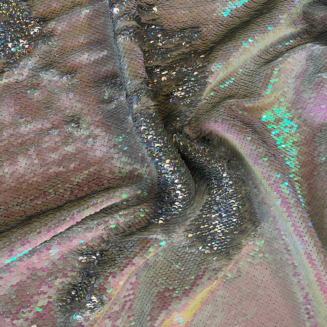 Reversible Holographic Iridescent Sequin Fabric | by the Half-yard | 2 ...