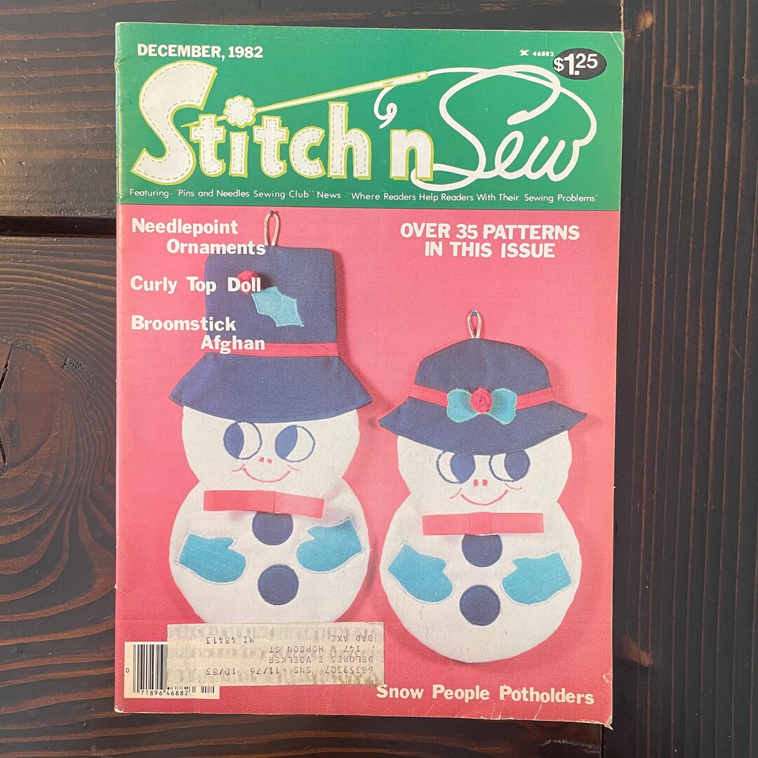 1982 Vintage Stitch N Sew Magazine | Vintage Sewing | 80s Crafts - Etsy