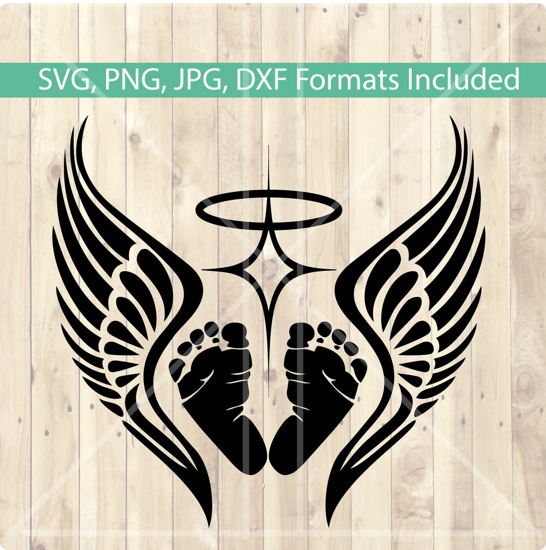 Angel Baby Loss SVG Cricut Silhouette Cutting File | Vector Image ...