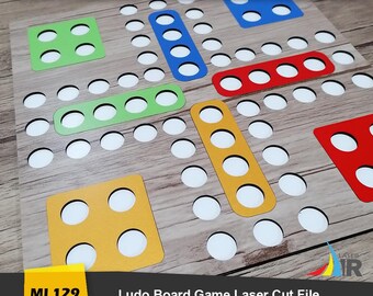 Ludo Board Game Laser Cut File, Ludo Board Game With Token SVG, Pachisi ...