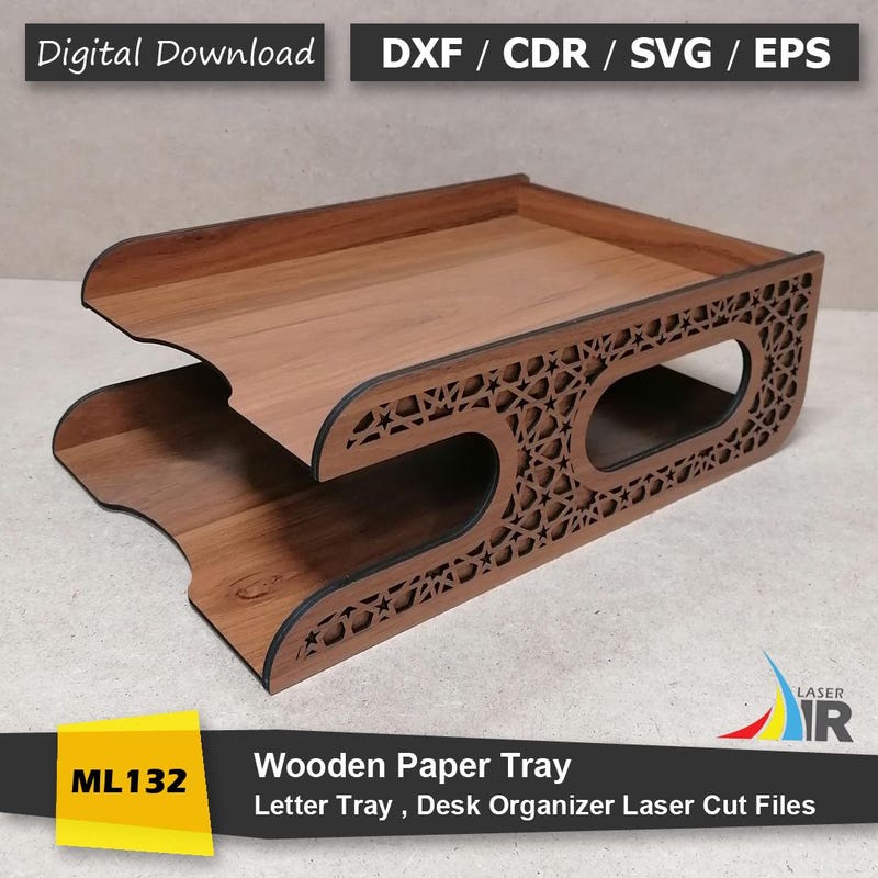 Stacked Paper Tray Desk - Etsy