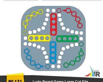 Ludo Board Game Laser Cut File, Ludo Board Game With Token SVG, Pachisi ...