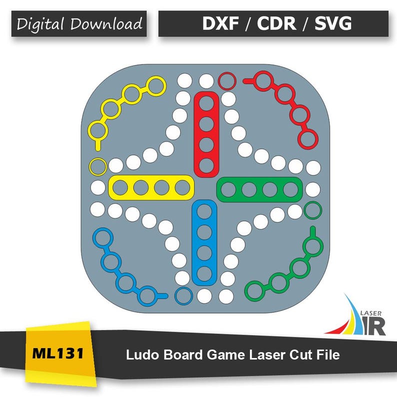 Ludo Board Game Laser Cut File - Etsy