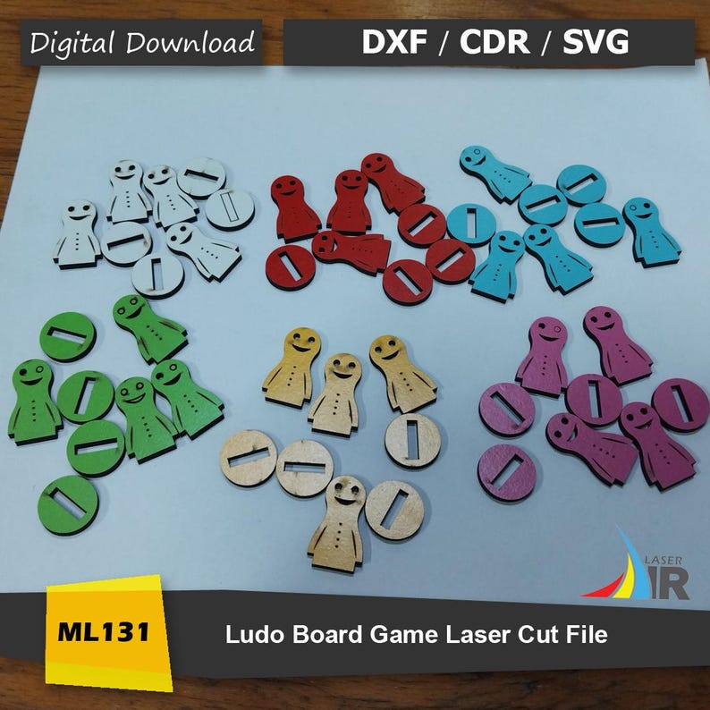 Ludo Board Game Laser Cut File - Etsy