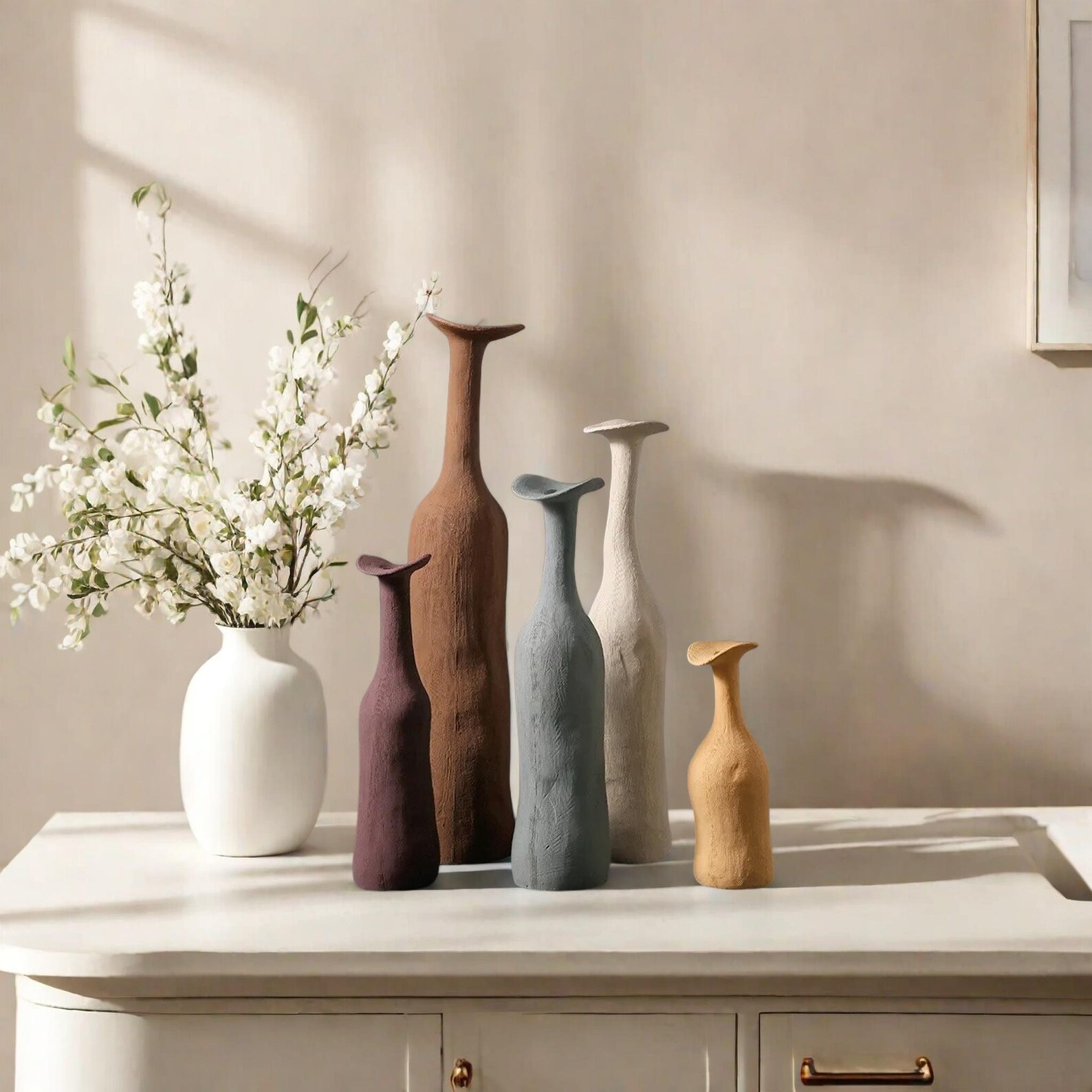 Nordic Style Modern Home Decoration Morandi Colorful Vase Decor ...