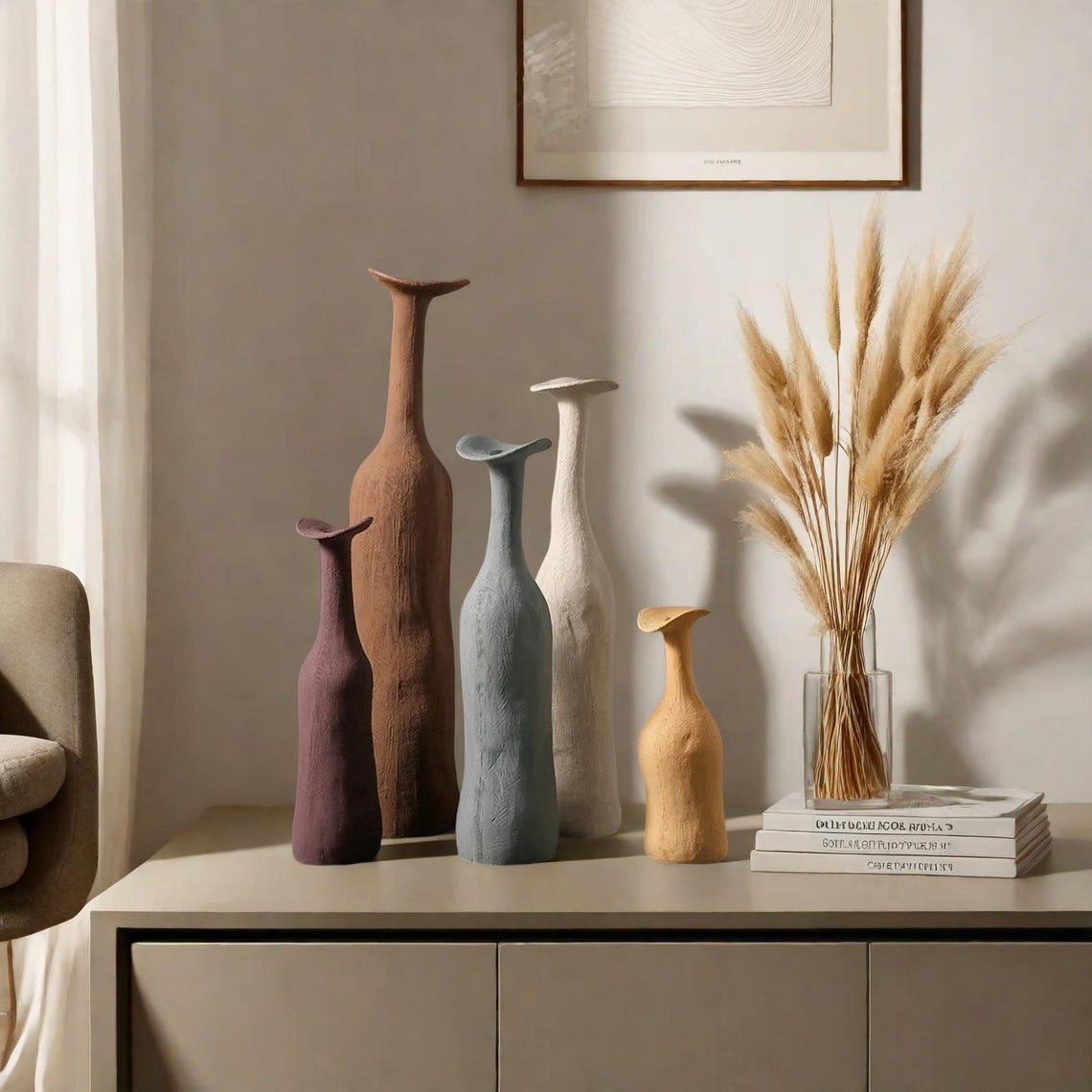 Nordic Style Modern Home Decoration Morandi Colorful Vase Decor ...