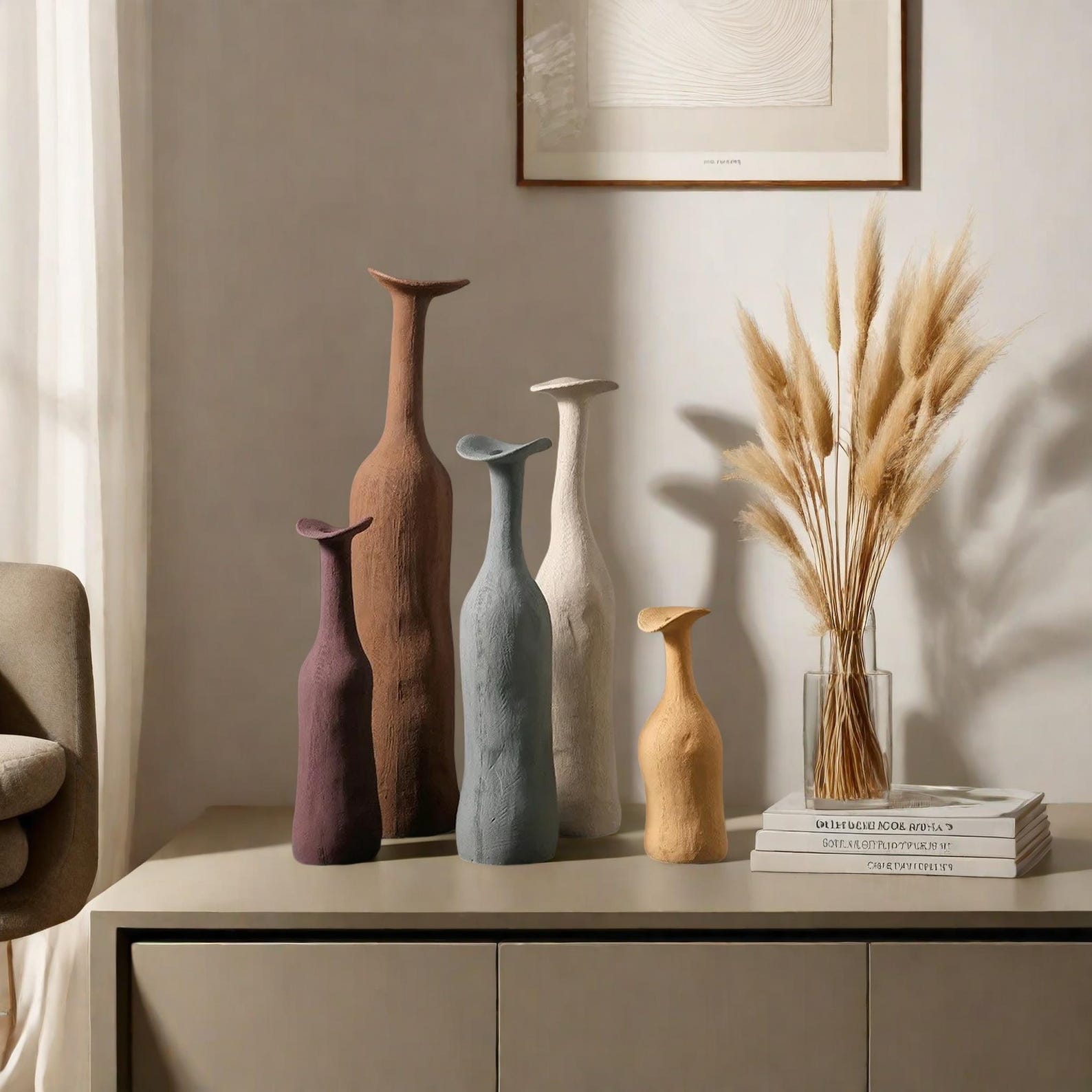 Nordic Style Modern Home Decoration Morandi Colorful Vase Decor ...