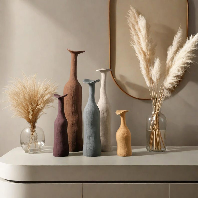 Nordic Style Modern Home Decoration Morandi Colorful Vase Decor ...