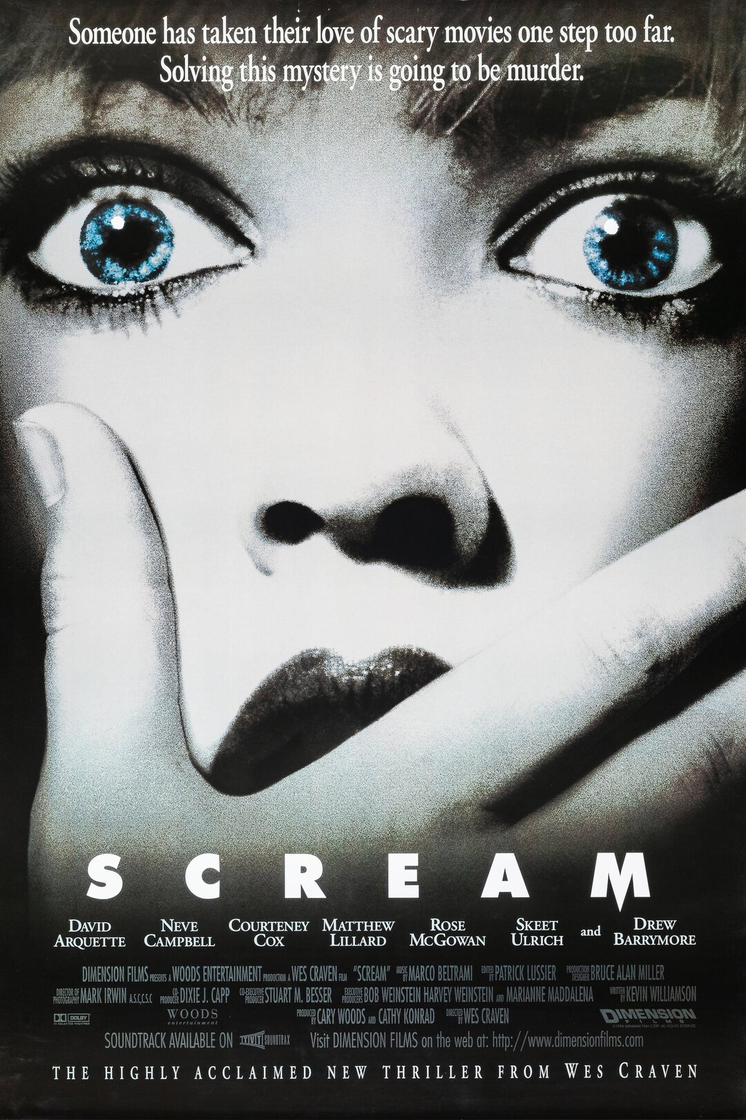 Scream Reproduction Movie Poster - Etsy