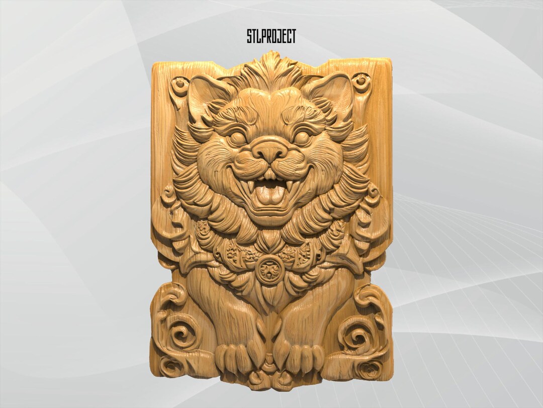 Guardian STL for CNC | CNC Router | 3D Print | Wood Carving | Depth Map ...