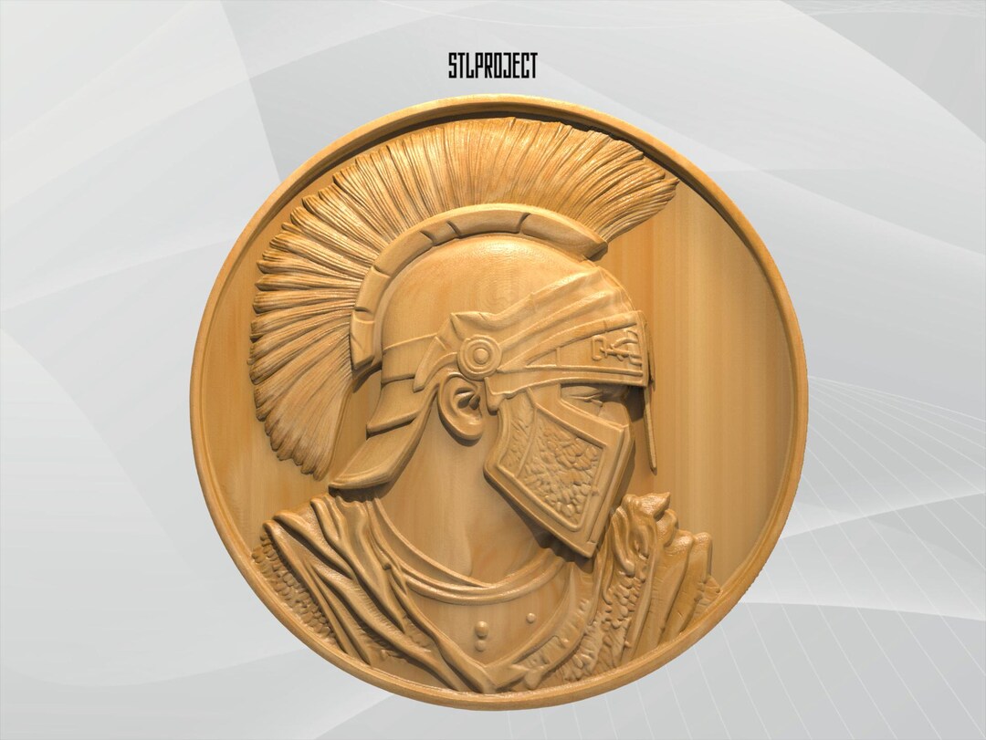 Gladiator 3D STL Relief Design - Ideal for CNC Router and 3D Printing ...