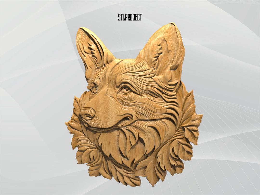 Corgi 3D STL Relief Design - Ideal for CNC Router and 3D Printing ...