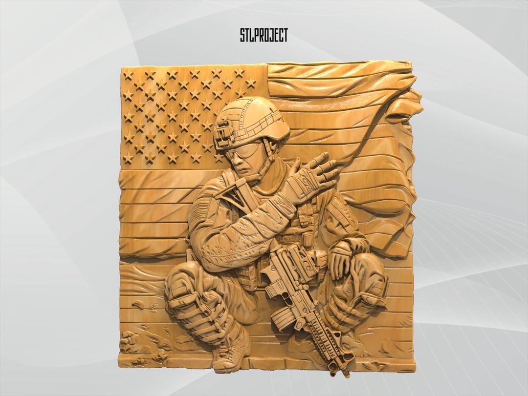 Gladiator 3D STL Relief Design - Ideal for CNC Router and 3D Printing ...