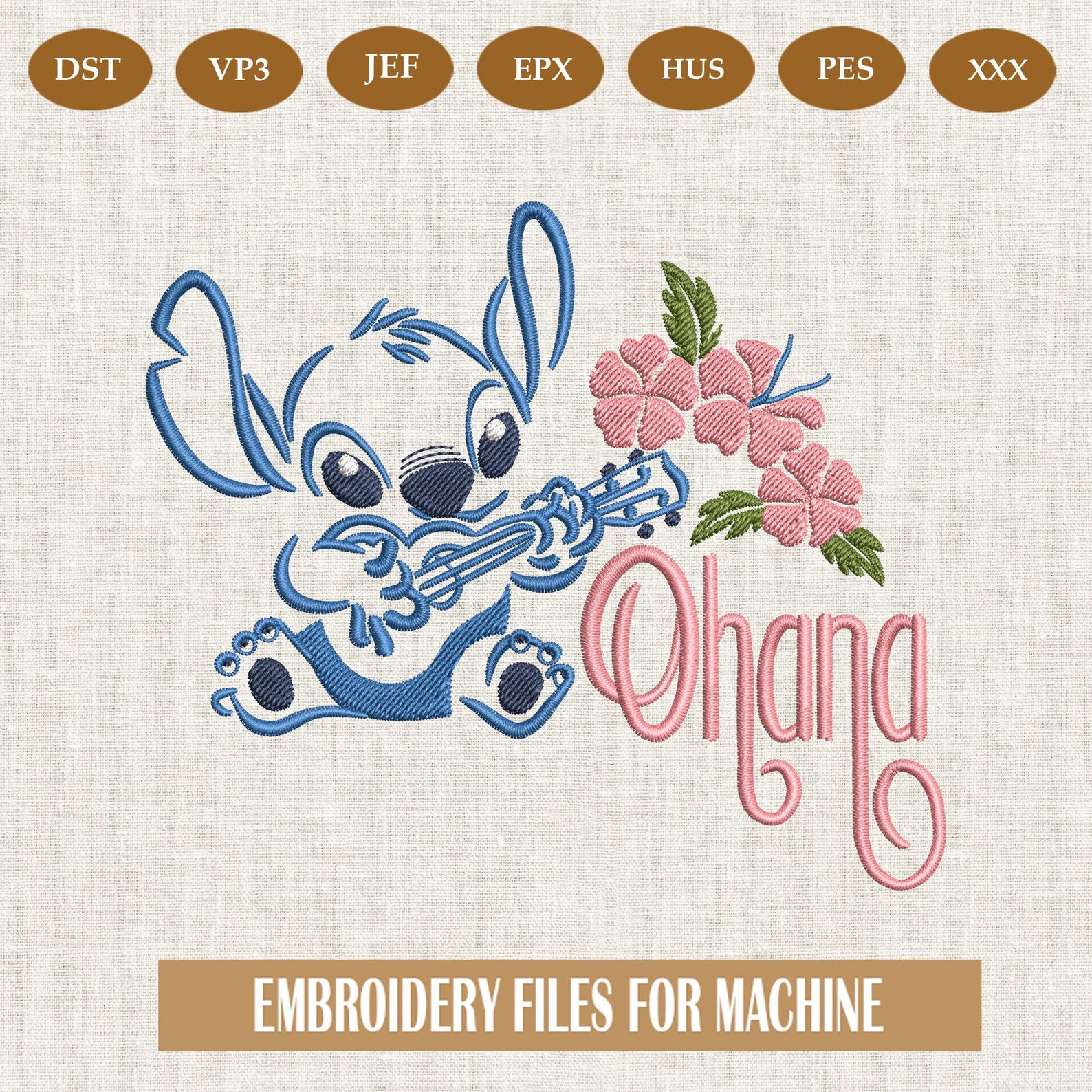 Stitch Lilo Machine Embroidery File, Digital Embroidery Patterns, Lilo ...