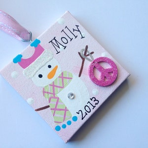 Snowman With Peace Sign Ornament - Etsy