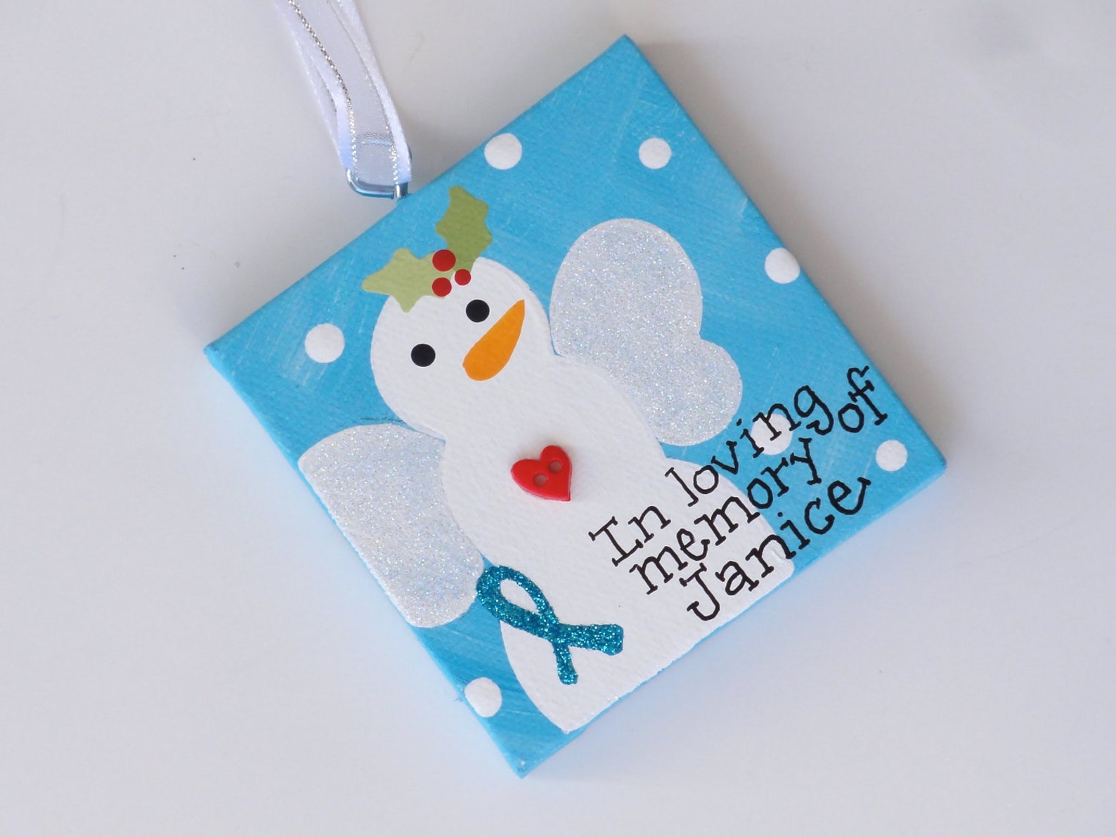 Snowman Angel Ornament - Etsy