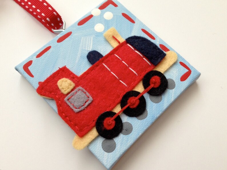 Personalized Felt Train Christmas Ornament - Etsy