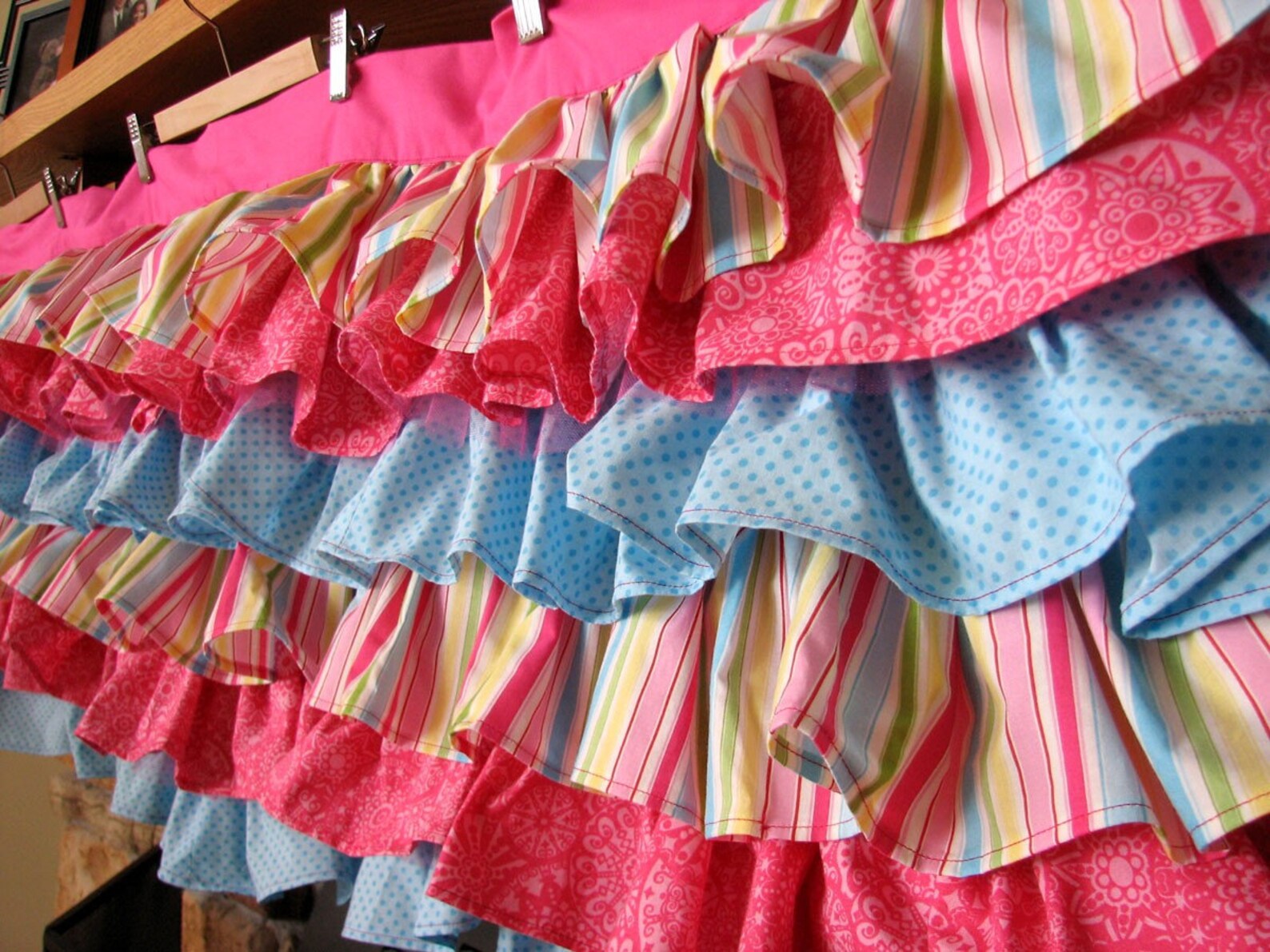 Custom Ruffle Valance With 6 Tiers - Etsy