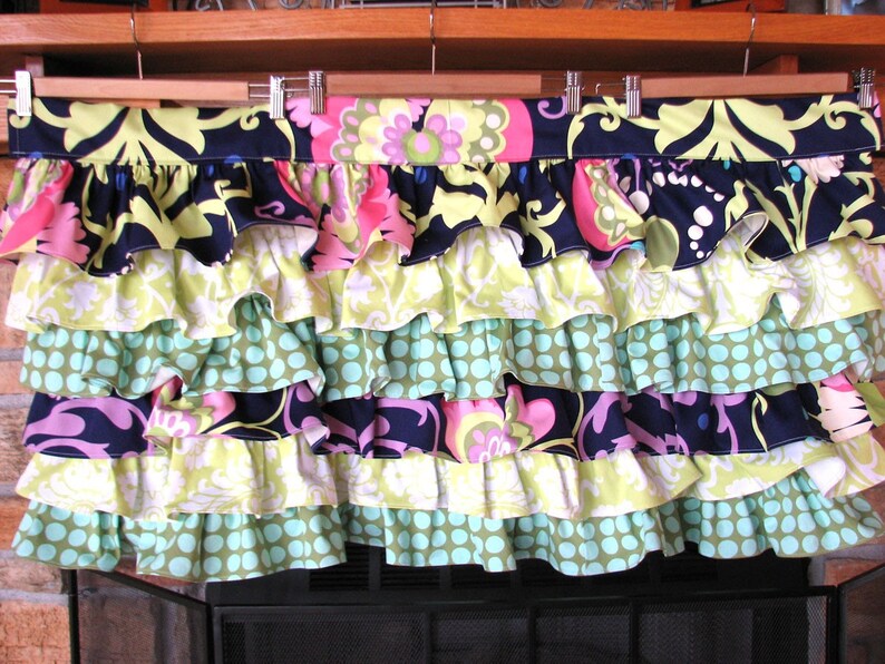 Custom Ruffle Valance With 6 Tiers - Etsy