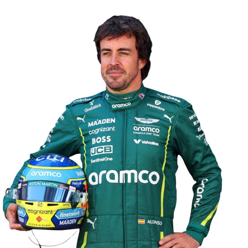 2025 Fernando Alonso Go-kart Racing Suit CIK FIA Approved Aston Martin ...