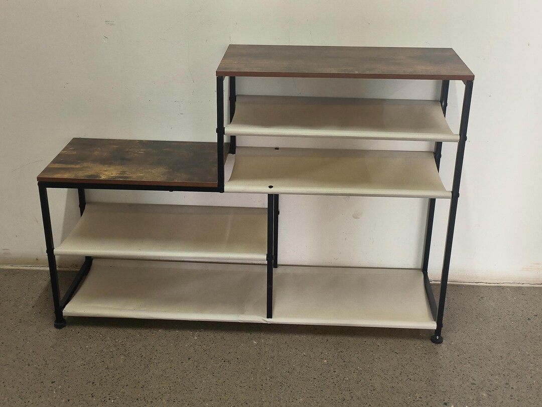 4-tier Step Storage Rack Modern Multi-level Organizer With Sturdy Metal ...