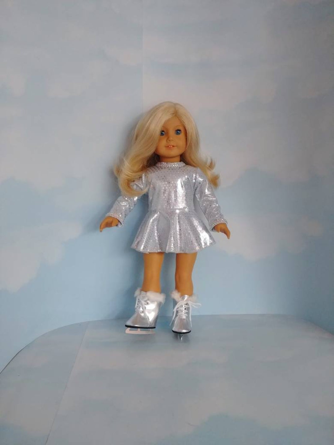 18 Inch Doll Clothes Handmade to Fit American Girl Doll Silver Ice ...