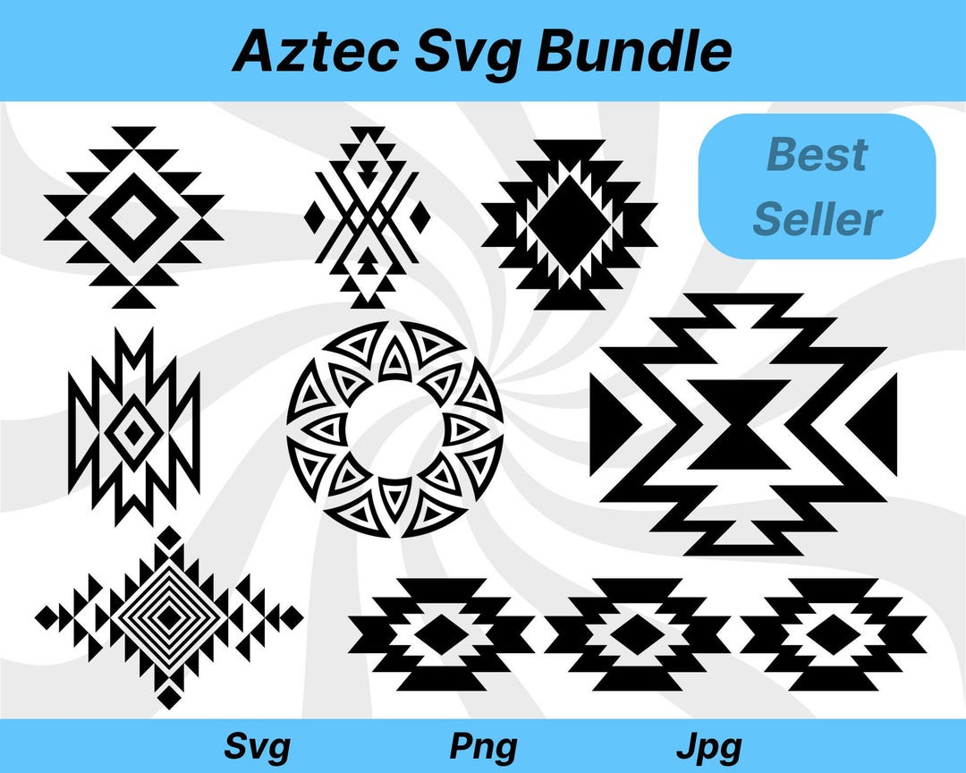 Aztec Svg Bundle, Southwestern Elements, Aztec Pattern Svg, Aztec ...