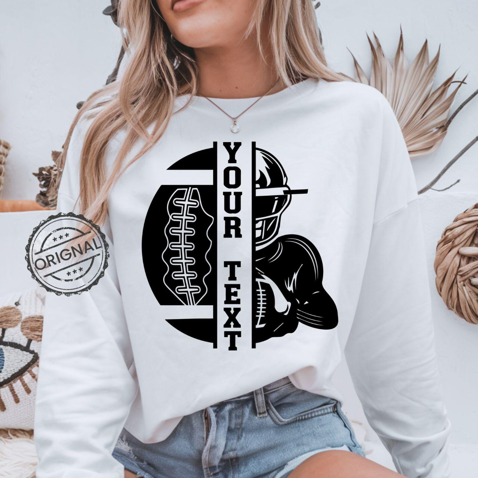 Custom Football Player SVG Bundle: Team & Mom DIY Designs - Etsy